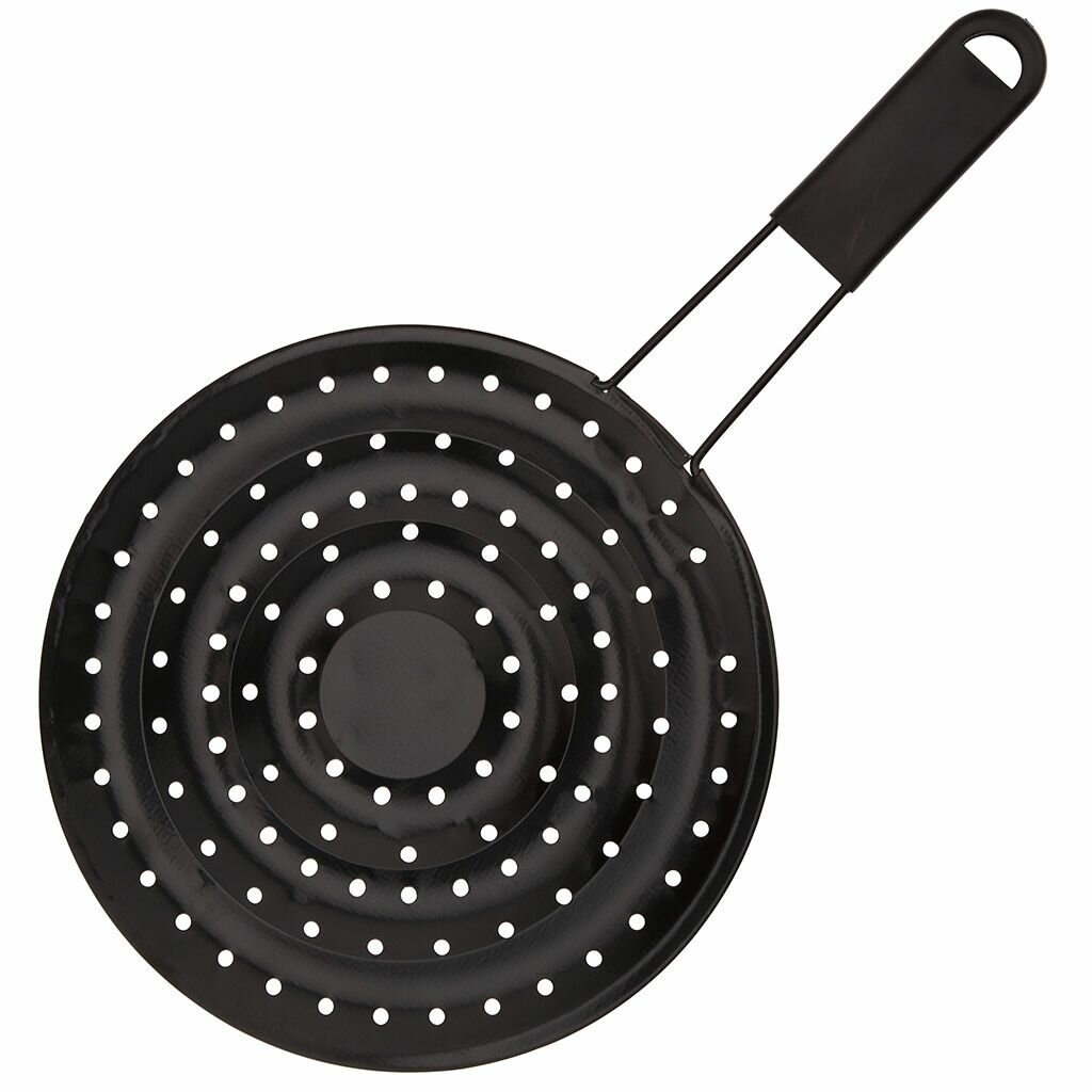 Рассекатель пламени КНР металлический, окрашенный, с пластмассовой ручкой диаметр 19,5см, общий размер 19,5х33,5 см