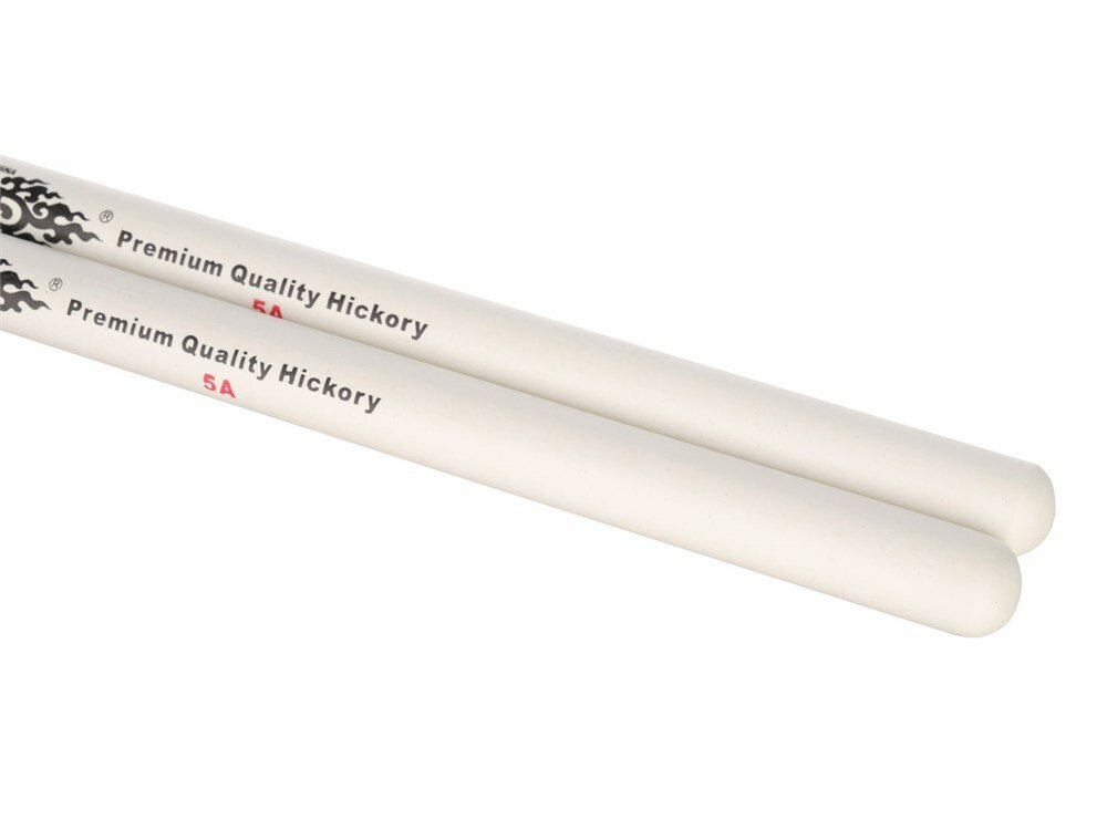 HUN 1010100201035 Colored Series 5A WHITE Барабанные палочки, орех гикори, белые