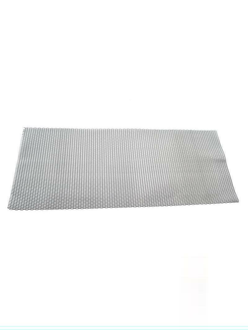 Сетка радиатора декоративная алюминий 100 х 40см, черная, ячейки 20мм х 6мм