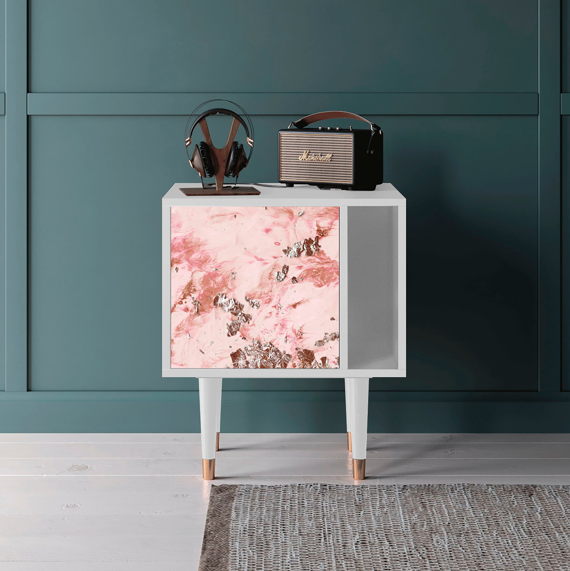 Прикроватная тумба - STORYZ - S2 Cotton Candy, Размер - 58 x 69 x 48 см, Цвет - Белый