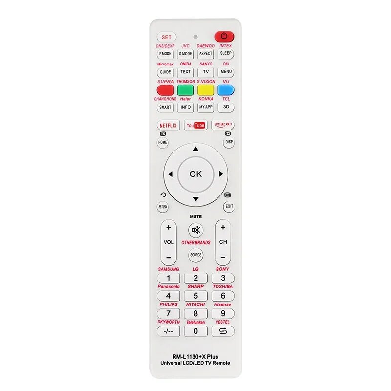 Пульт универсальный RM-L1130 X Plus белый для ТВ