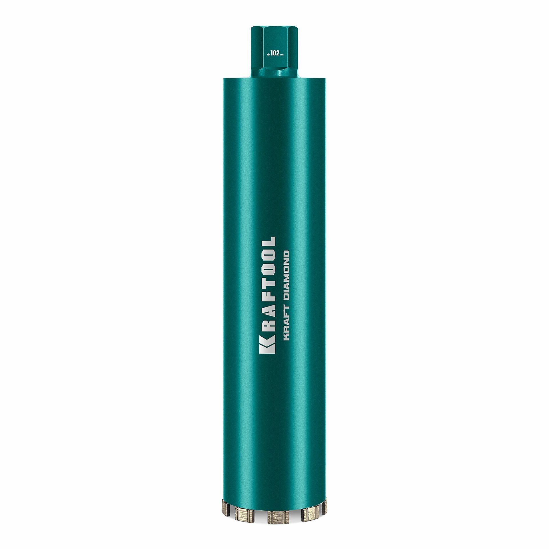 KRAFTOOL DIAMOND 102 мм (450 мм, 1 1/4 , лазерная сварка, сухое сверление с микроударом), алмазная коронка по железобетону (29825-102)