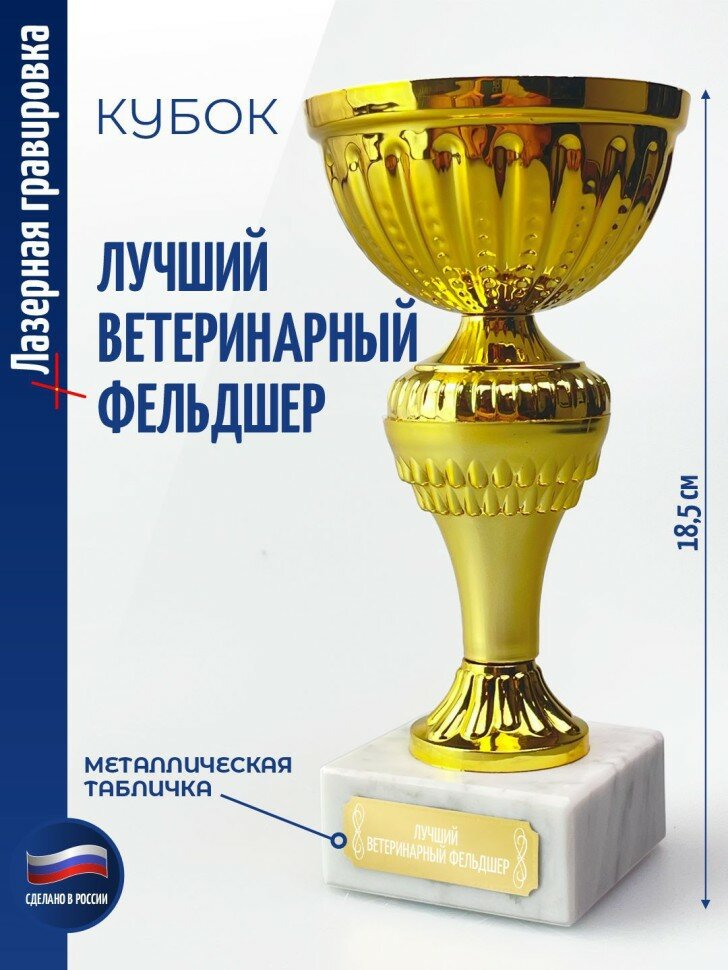 Кубок "Лучший ветеринарный фельдшер" (18,4 см)