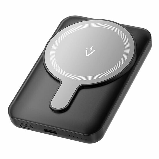 Беспроводной внешний аккумулятор Vention 5000mAh (USB-C + USB-C + Wireless) 20W чёрный