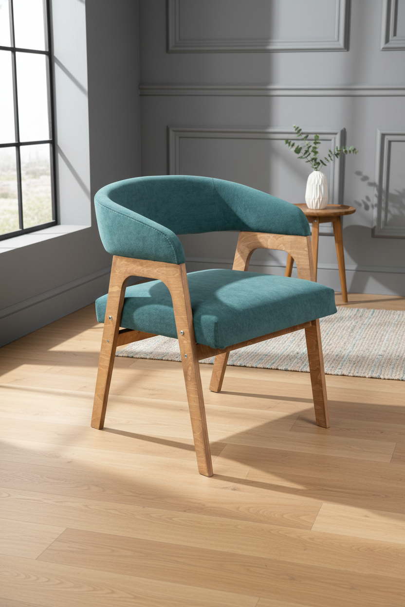 Стулья для кухни, стул кресло , мягки , со спинкой, обеденный, для гостиной, из велюра, 63x56x72 см, до 130кг