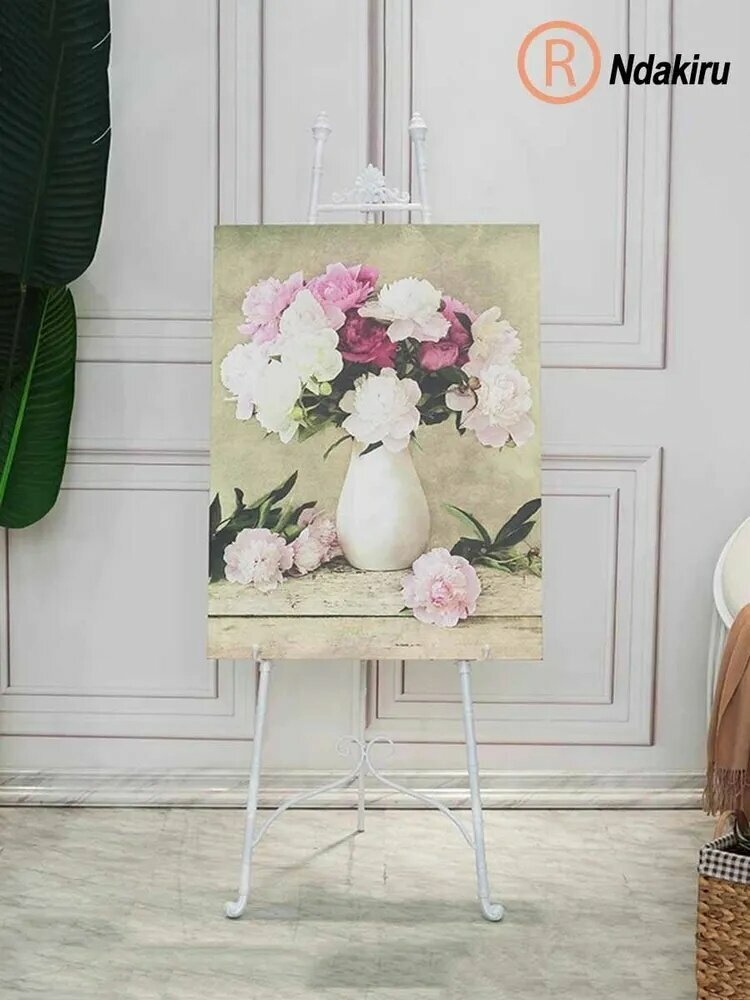 Мольберт регулируемый Металл напольный для рисования свадебных табличек и постеров, подходит для детей и взрослых