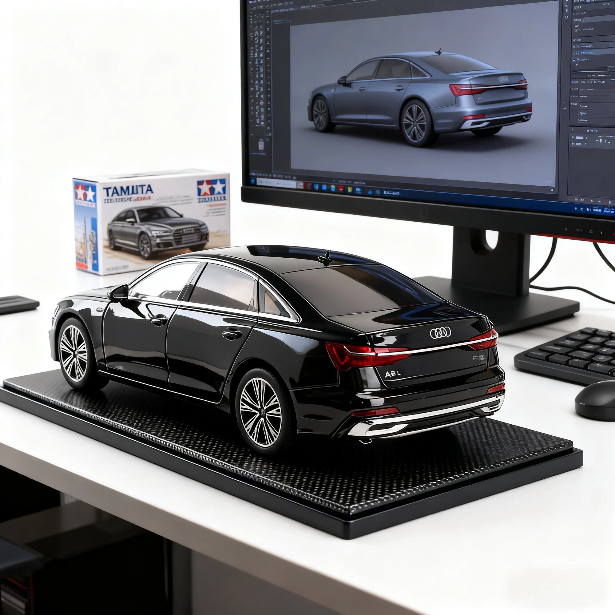 Audi A6 синий, 1:18, металл