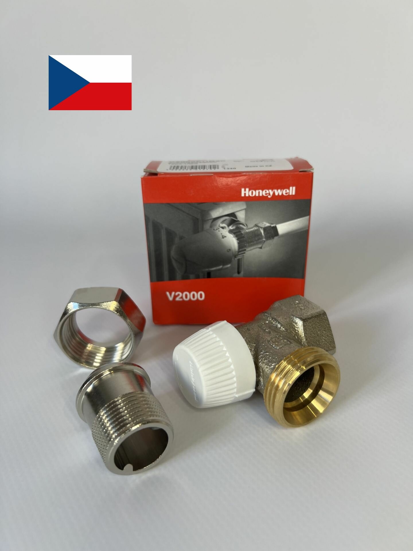 Клапан радиаторный термостатический Honeywell V2000EUB20 3/4" кран радиаторный