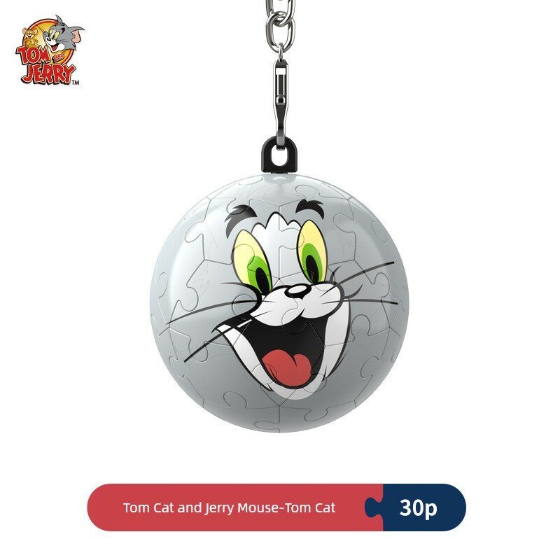 Пазл-шар TOI Tuyi Том и Джерри, 3D сферический пластиковый пазл, креативный брелок, подвеска для пары, подарок Том