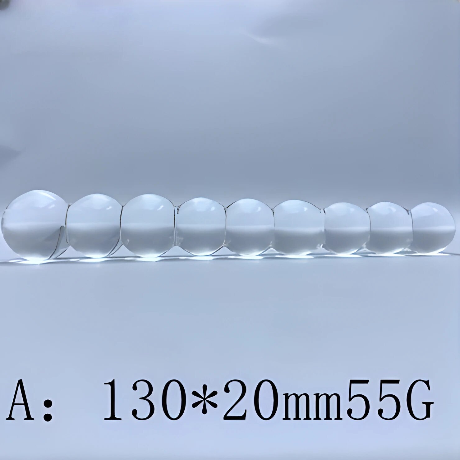 Стеклянные бусины 130*20мм 55G, Цвет: YF0341-S