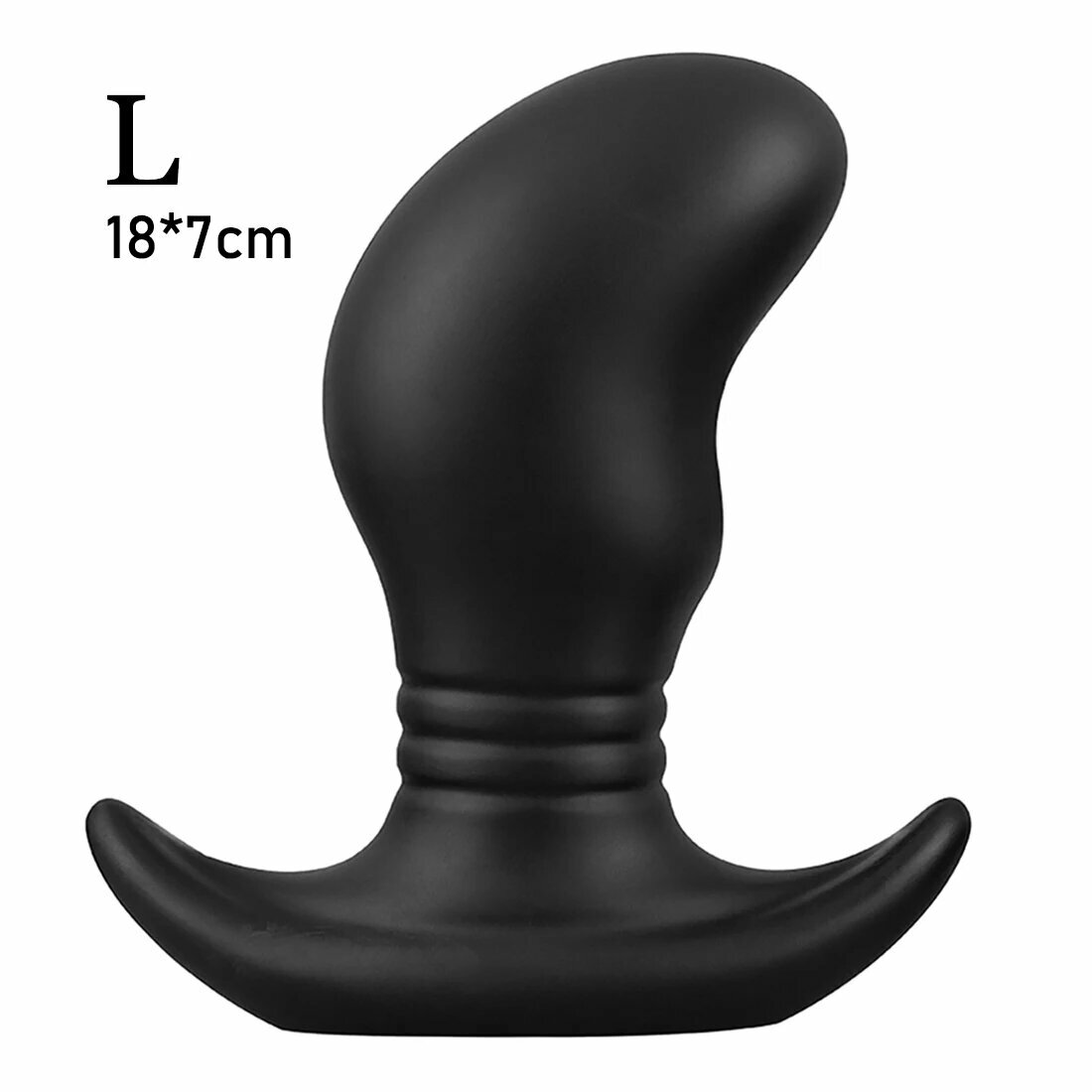 Огромная Жидкая силиконовая Анальная пробка фаллоимитаторы стимулируют анус и вагину мягкий Black L