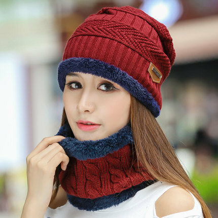 Вязаная шапка женская зимняя с утолщенным капюшоном для сохранения тепла и защиты ушей, повязка на голову для езды на велосипеде на открытом воздухе, модная шерстяная шапка с капюшоном в корейском