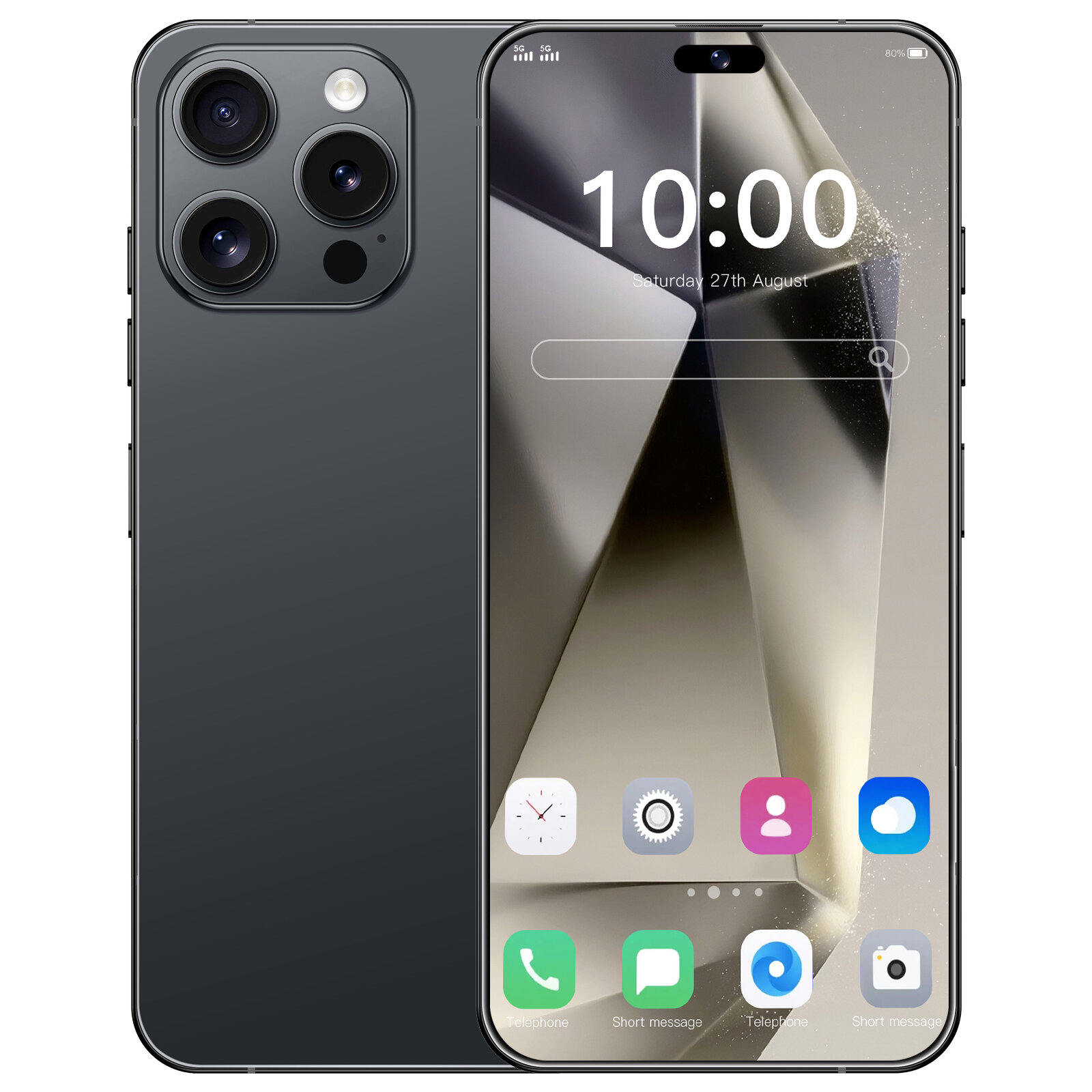 Смартфон 16 Pro Max, Android 14, 8Гб+256Гб, камера 48Мп, экран 6.8", 2 SIM