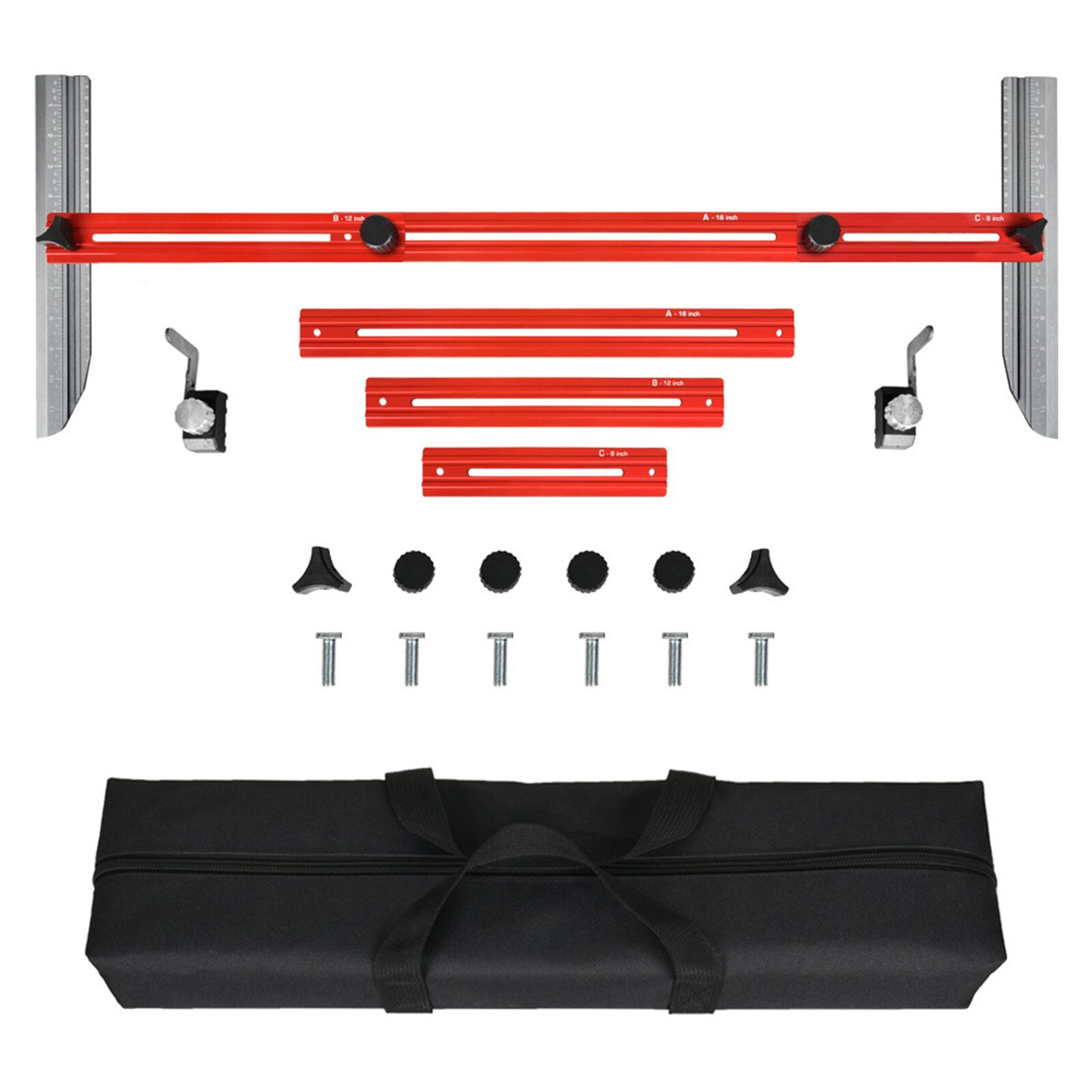 Stair Measuring Tool Jig Aluminum Alloy Flexible Easy Adjustment Tread Gauge