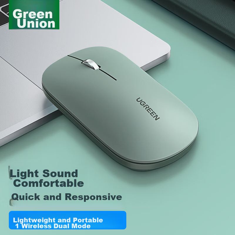 Lulian Wireless Bluetooth Dual-Mode Mouse Compatible with Apple Mac, Huawei Matebook, Honor Laptops, IPad Tablets, Quiet Office Portable Mouse for Desktop