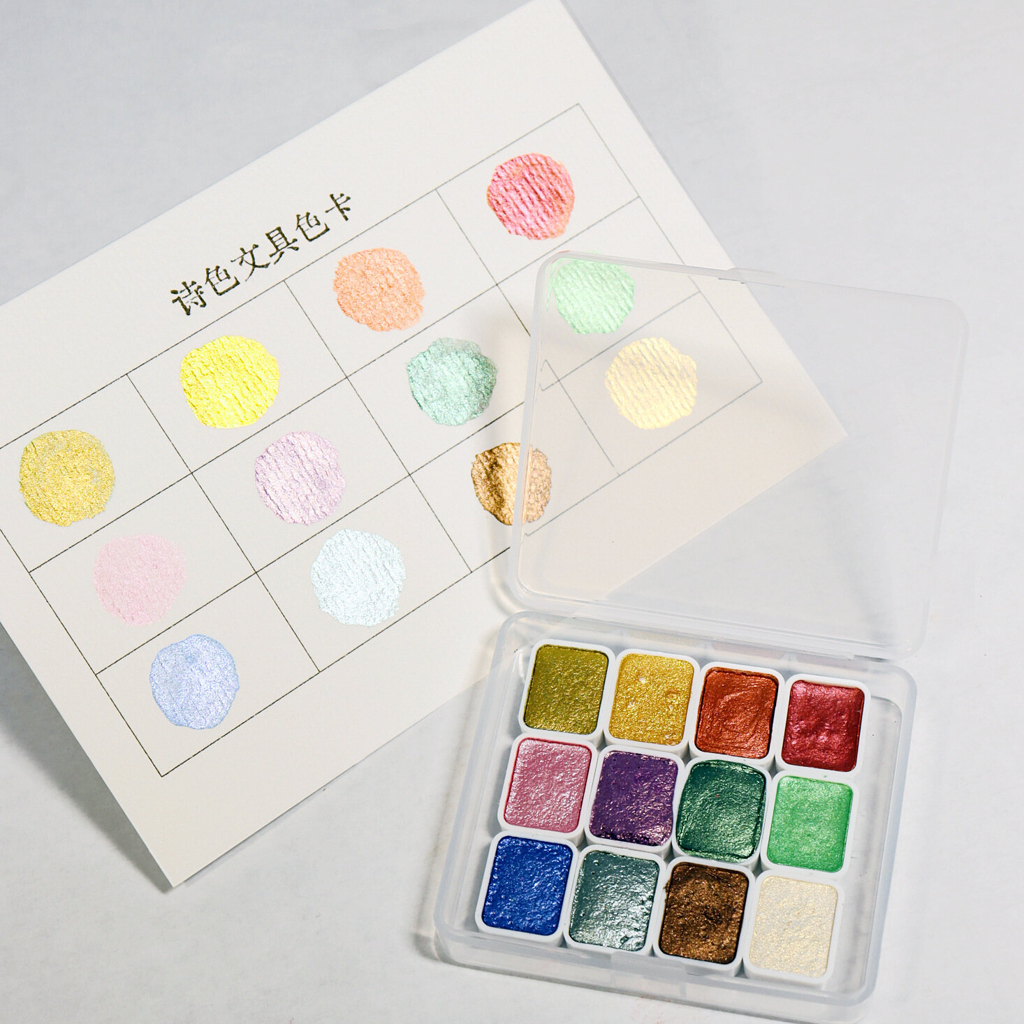 Пигмент для ногтей Poetry Color "Девочка-фонарь", перламутровый, 12 цветов