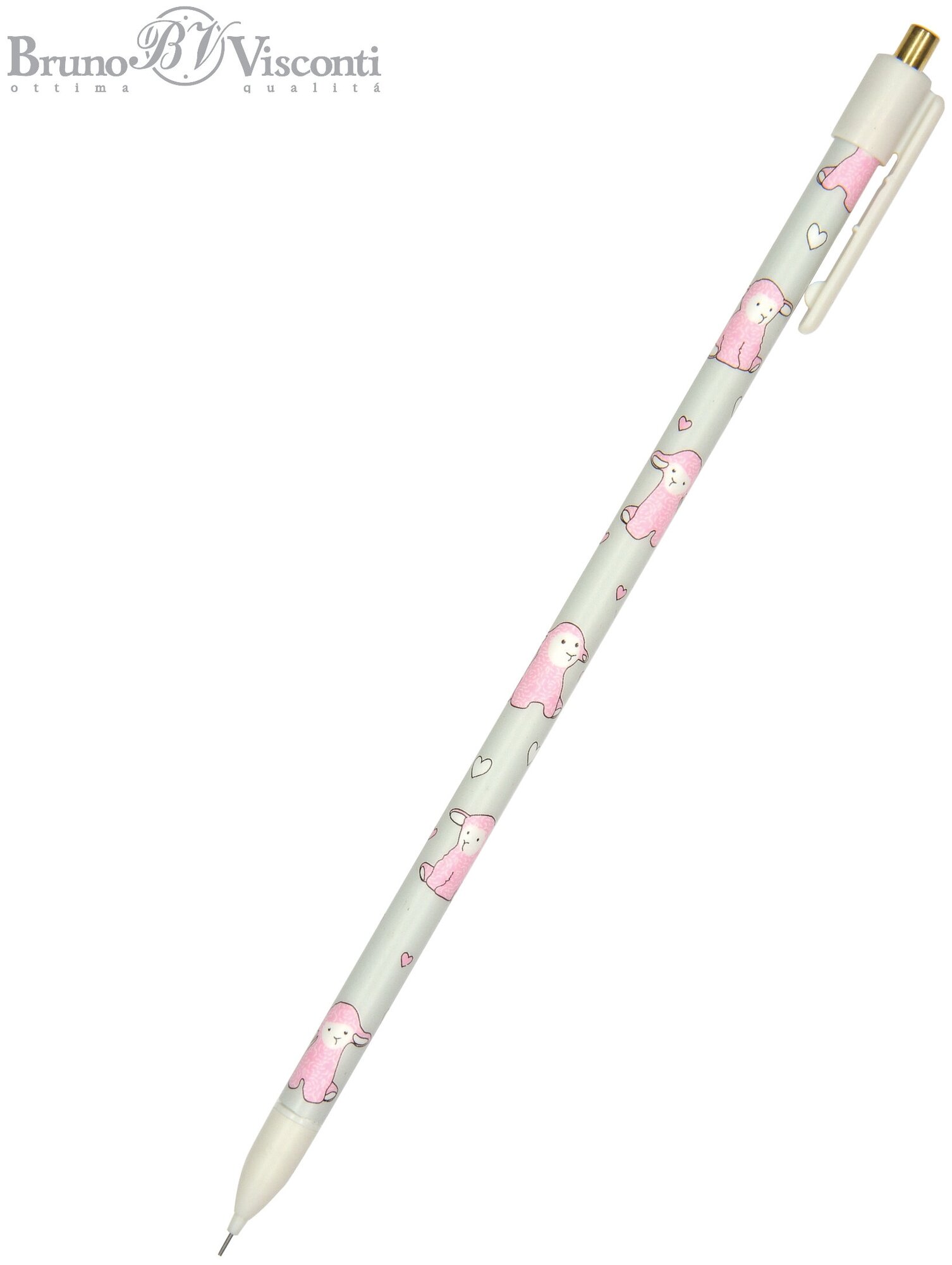 Карандаш механический BrunoVisconti, 0.5 ММ, НВ, MagicGraphix "овечки. паттерн", Арт. 21-0044/04