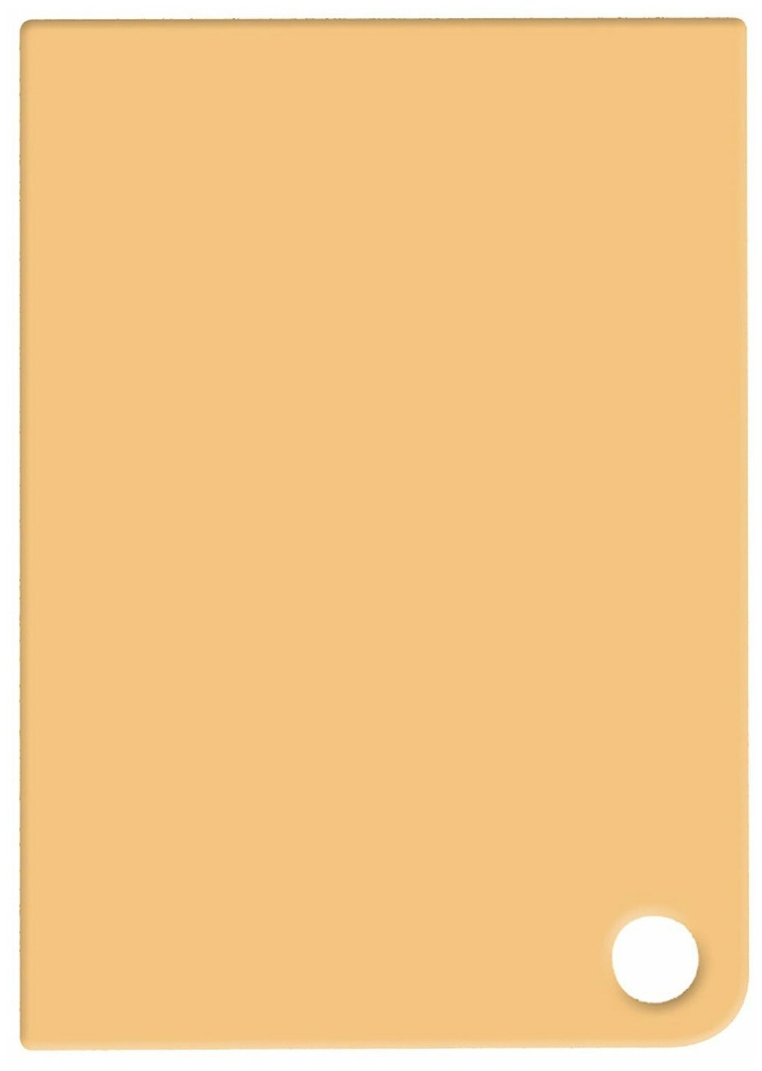 Доска разделочная гибкая ULMI plastic 247х175х2 мм (бледно-желтый)