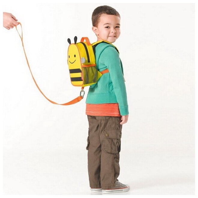 Мини-рюкзак с поводком для малышей Пчела Бруклин 23 см, Skip Hop, SH212205