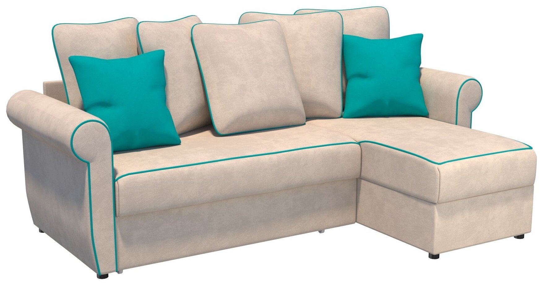 Диван угловой Гамбург, Слоновая кость