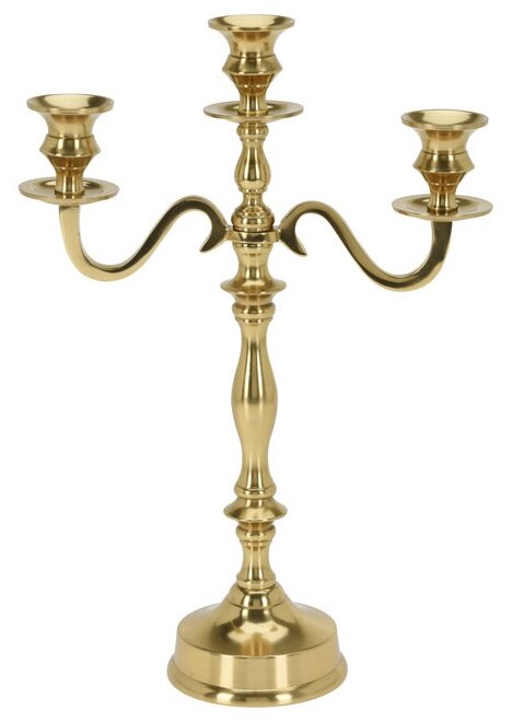 Подсвечник канделябр на 3 свечи Триалла 39 см, Koopman, A06931940