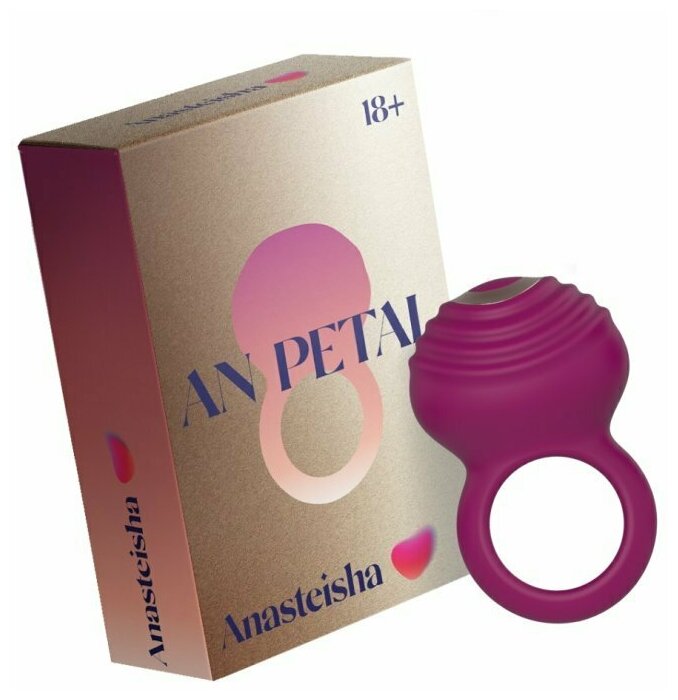 Эрекционное кольцо Anasteisha Petal, с вибрацией, перезаряжаемый, 10 функций
