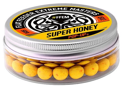 FFEM Бойлы плавающие Pop-Up 10mm Super Honey-Супер Мед (55шт)
