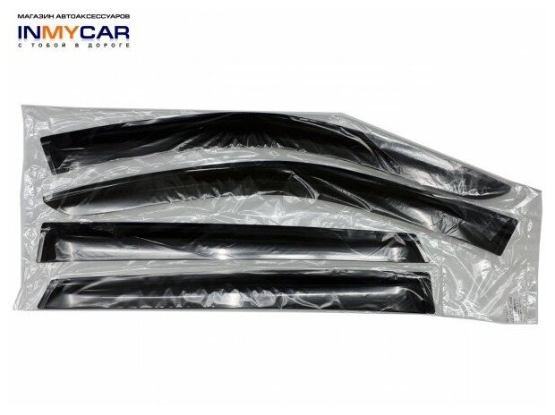 Дефлекторы боковых окон Kia Sorento 4 (2020-), ANVair, 4 шт, черные