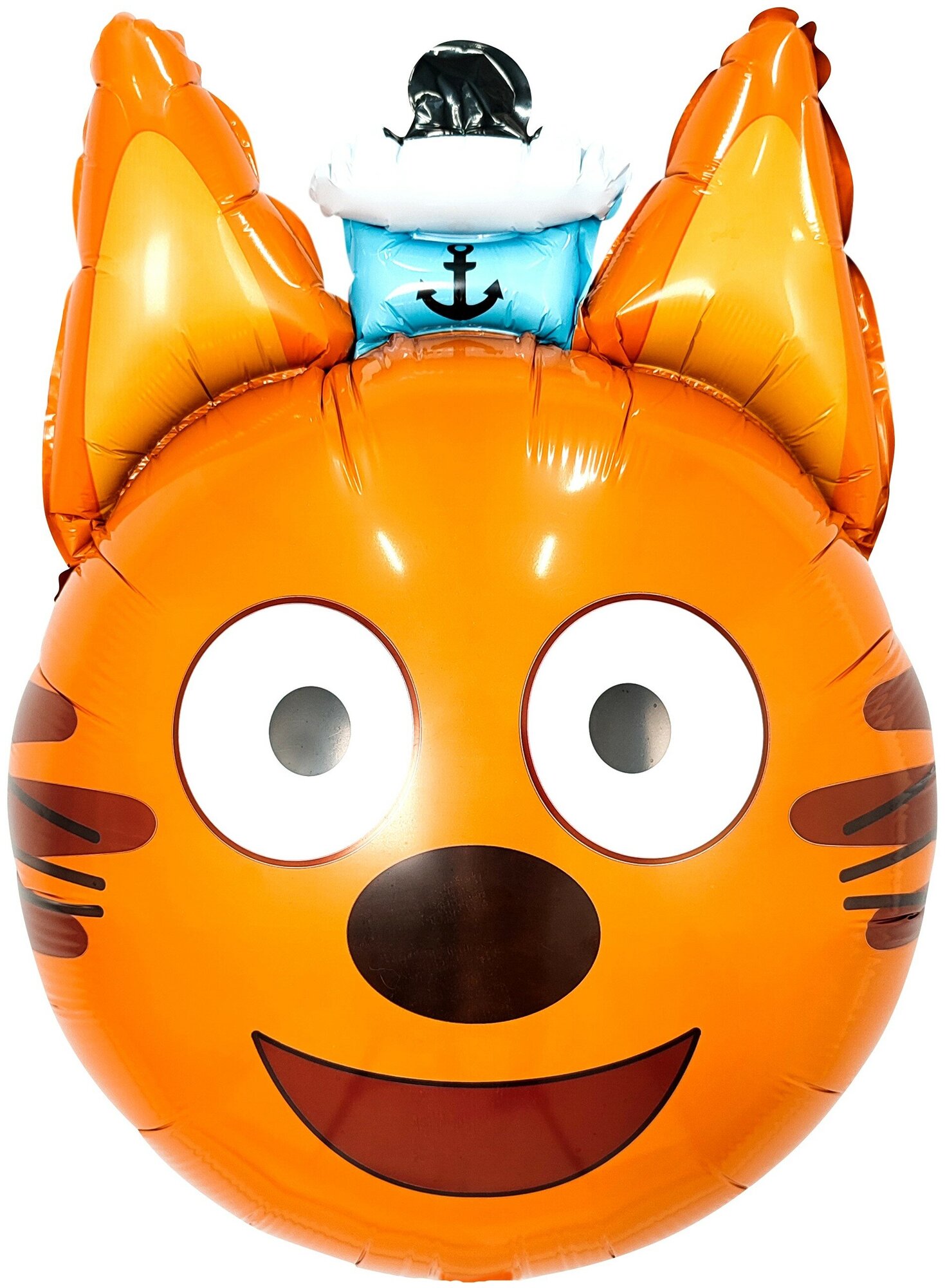 Шар Коржик, Три Кота Голова, большая фигура 1 шт, 21'/53 см.