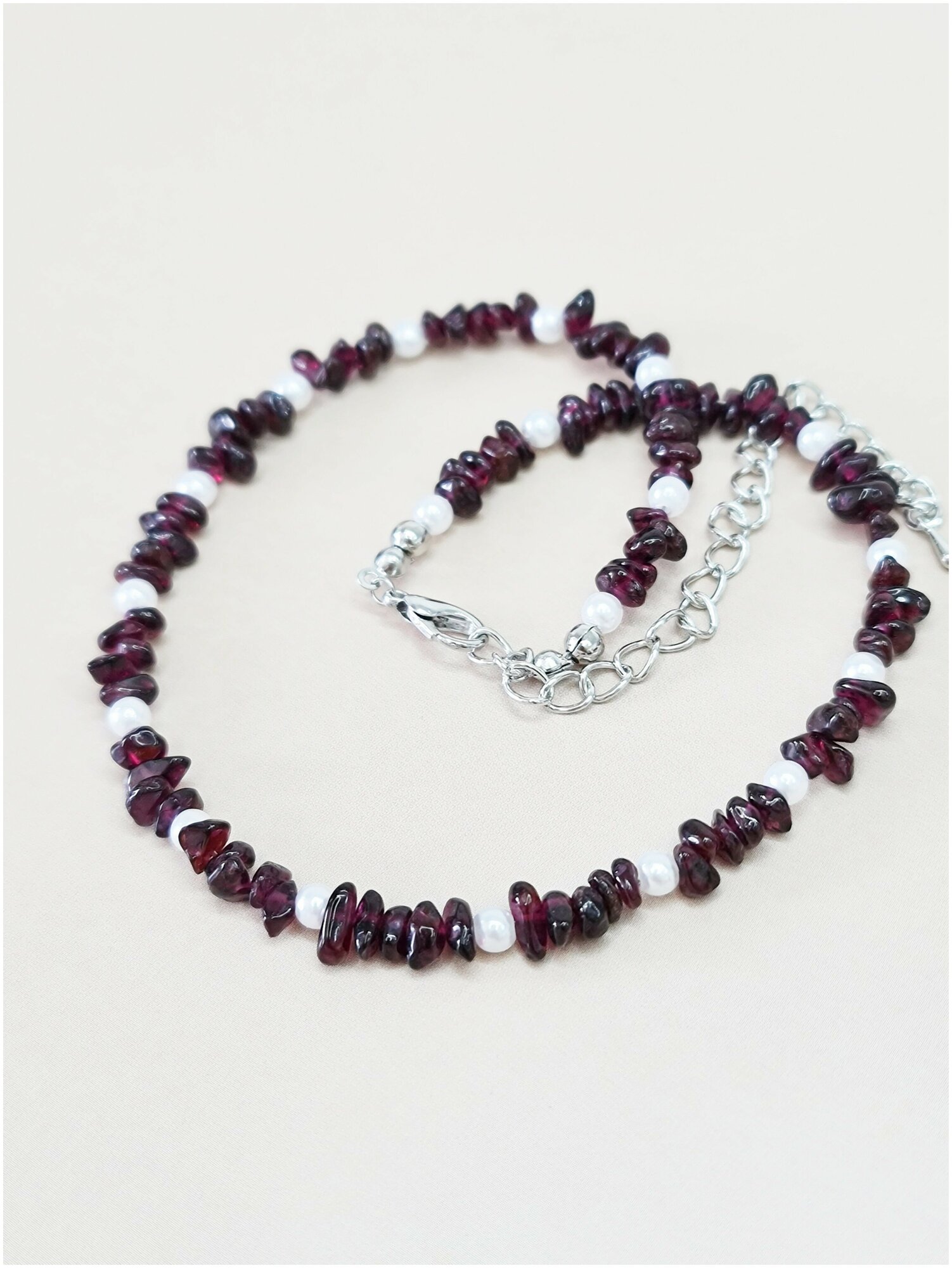 Колье, гранат