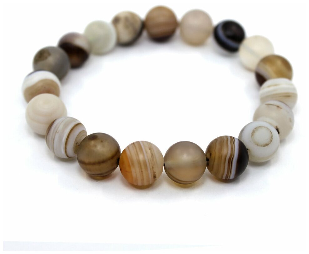 Браслет-нить, агат