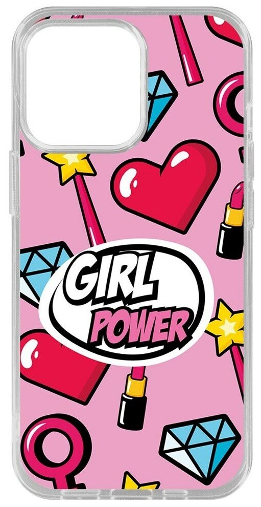 Силиконовый чехол / накладка / бампер Girl Power для iPhone 14 Pro Max