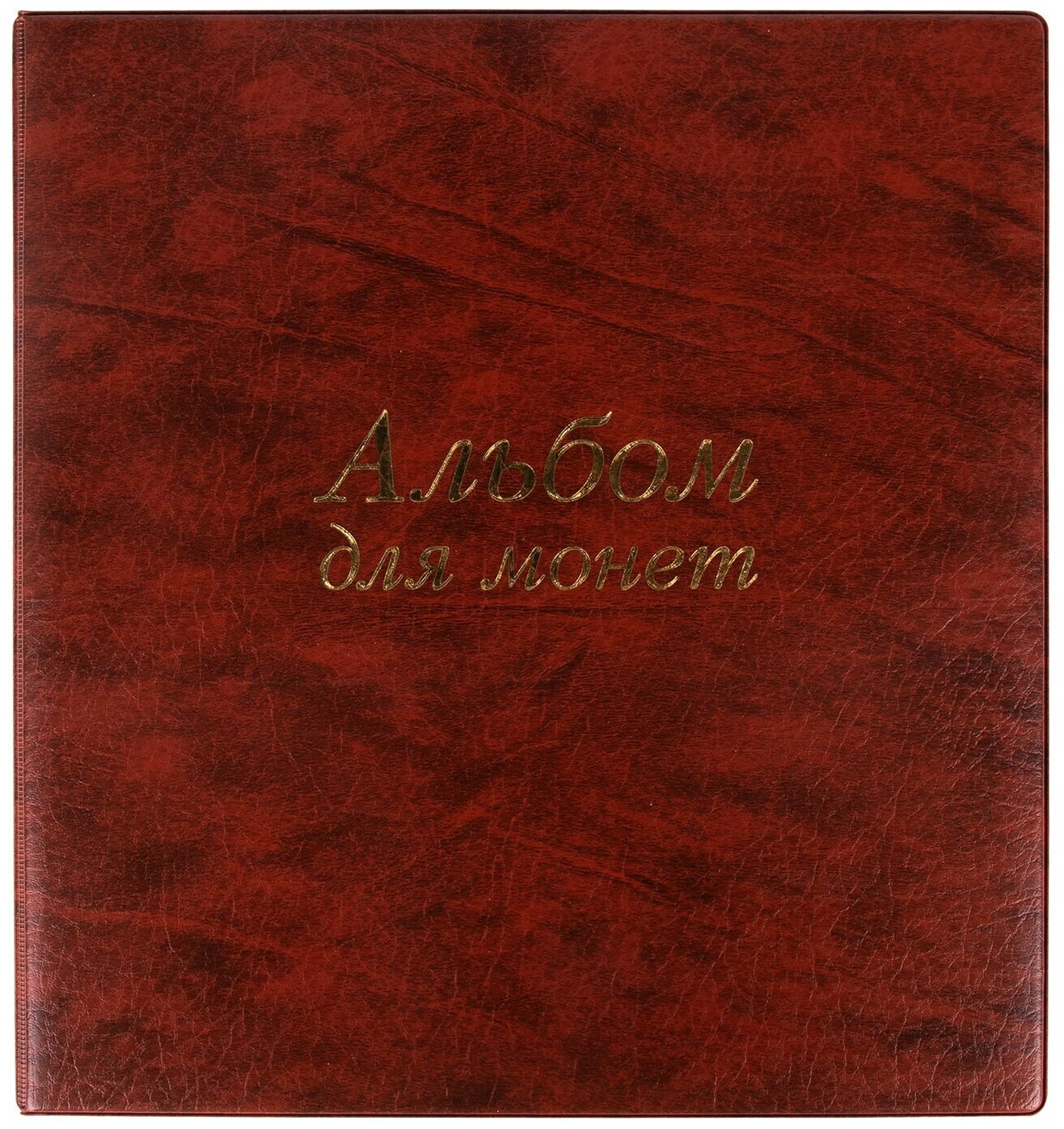 Альбом нумизмата для 380 монет (диаметр до 38 мм) и купюр, 253х238 мм, коричневый, остров сокровищ, 237961