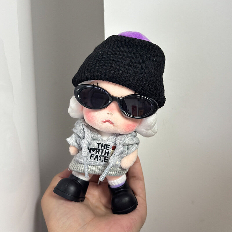 Костюм для кукол Angry Molly худи CE лицо черные ботинки овальные очки черная шляпа 404 аксессуары 1 шт