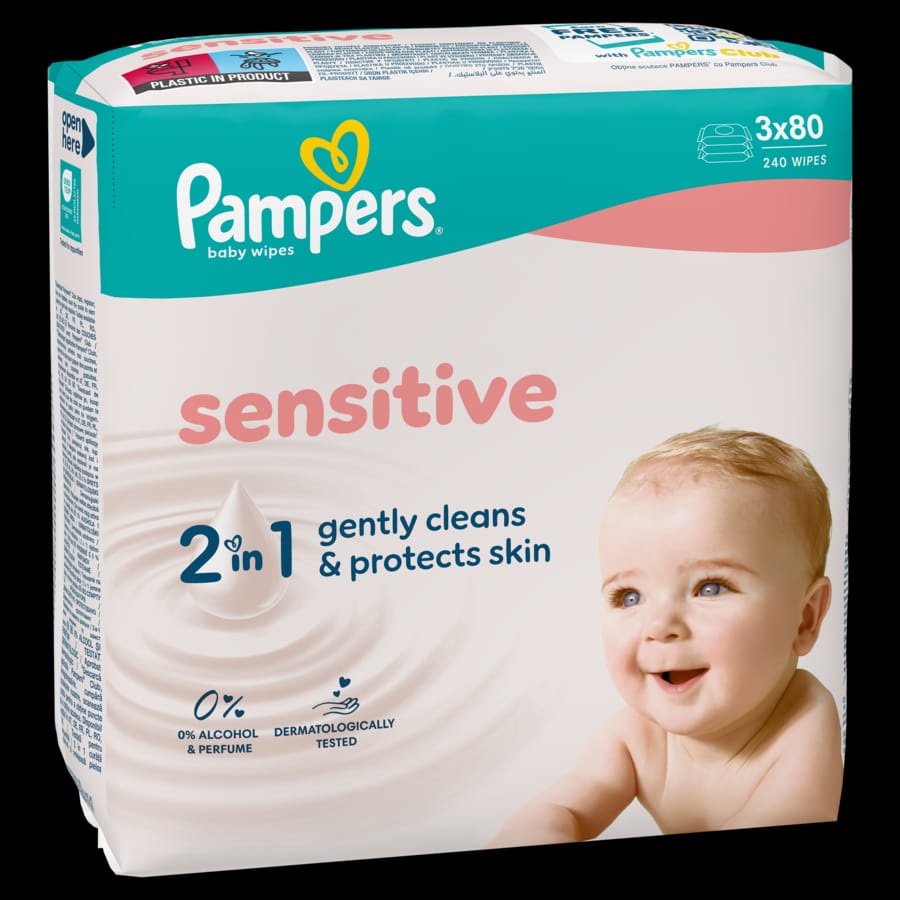 Влажные салфетки Pampers Sensitive, 240 шт