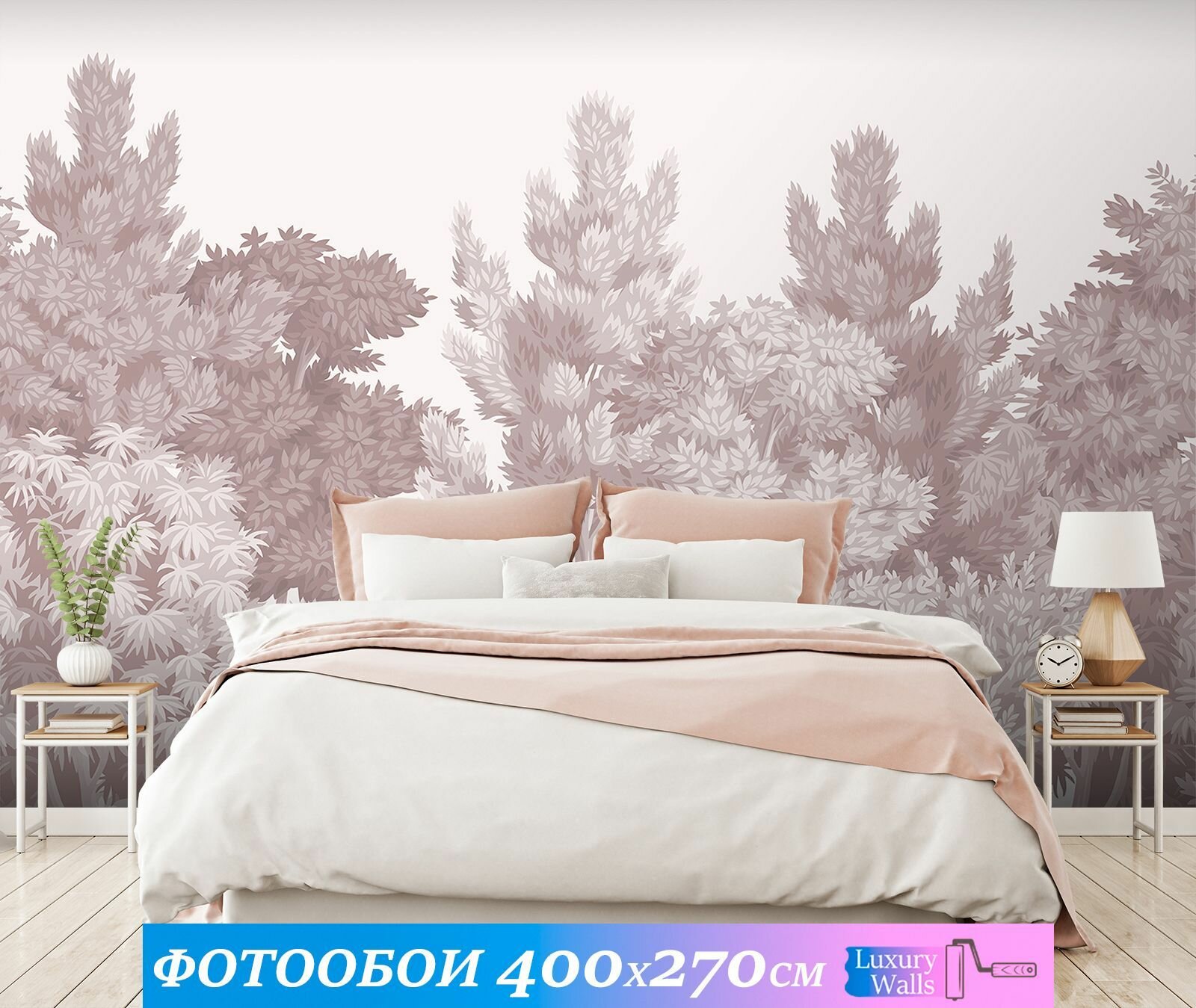 Фотообои 3d на стену флизелиновые Luxury Walls AM10904R Лес 400х270 см