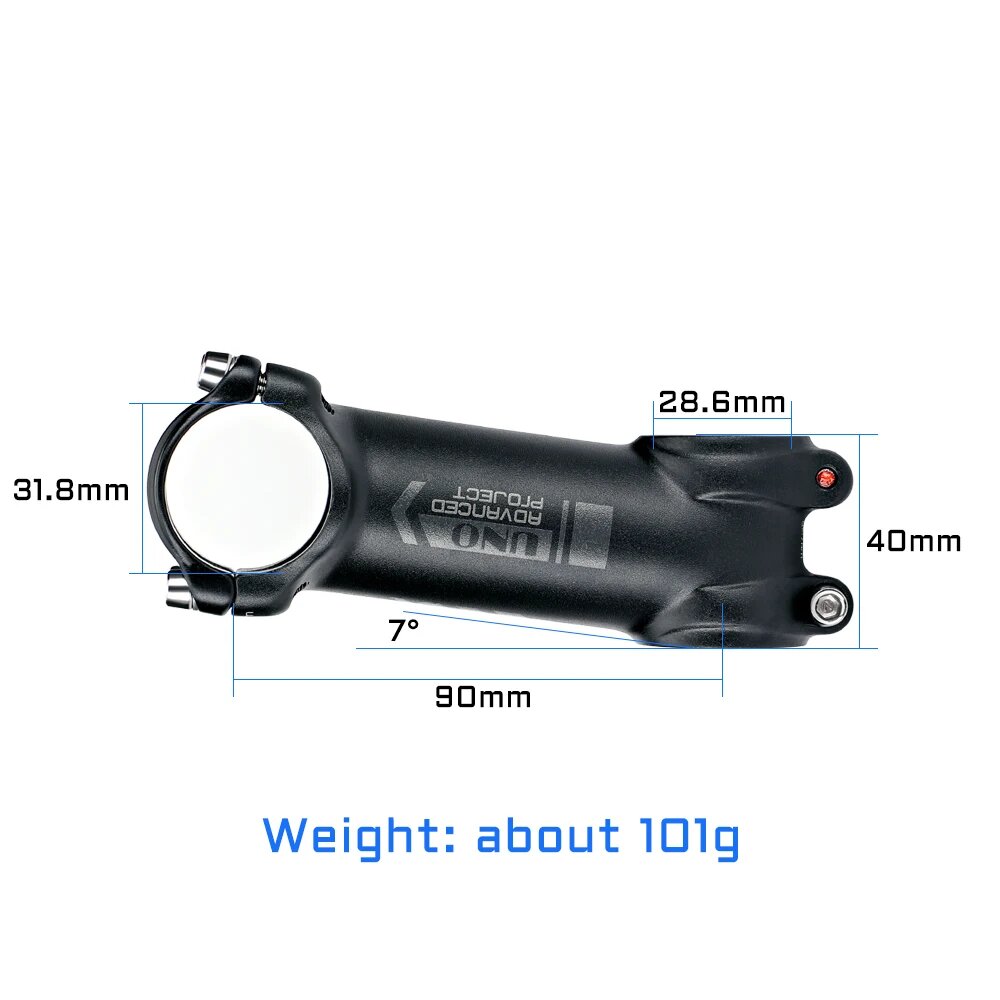 Черный вынос UNO 31.8x90mm, 7°