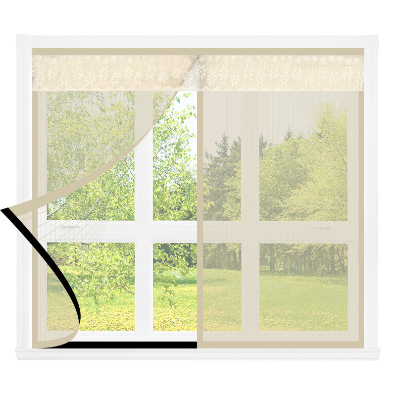 Магнитная сетка для дверей и окон, без необходимости сверления, защита от комаров, летняя самостоятельная установка, новая модель