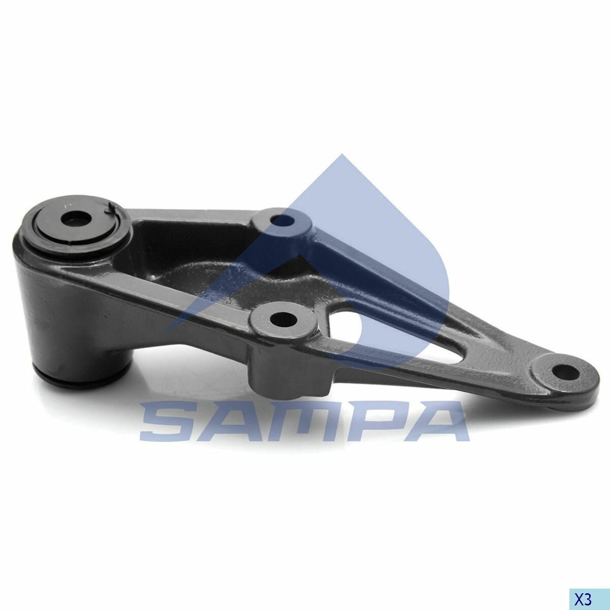 Кронштейн рессоры передней RVI Premium правый задний 078.115 SAMPA