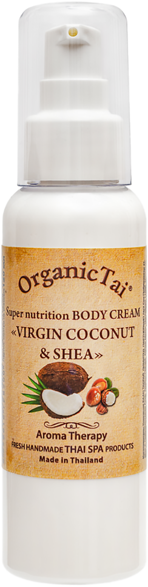 Cупер питательный крем для тела «вирджин кокос и ШИ», 120 мл, OrganicTai