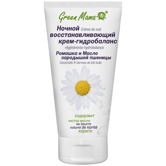 Крем-гидробаланс для лица Green Mama Ромашка и масло зародышей пшеницы, ночной 100 мл