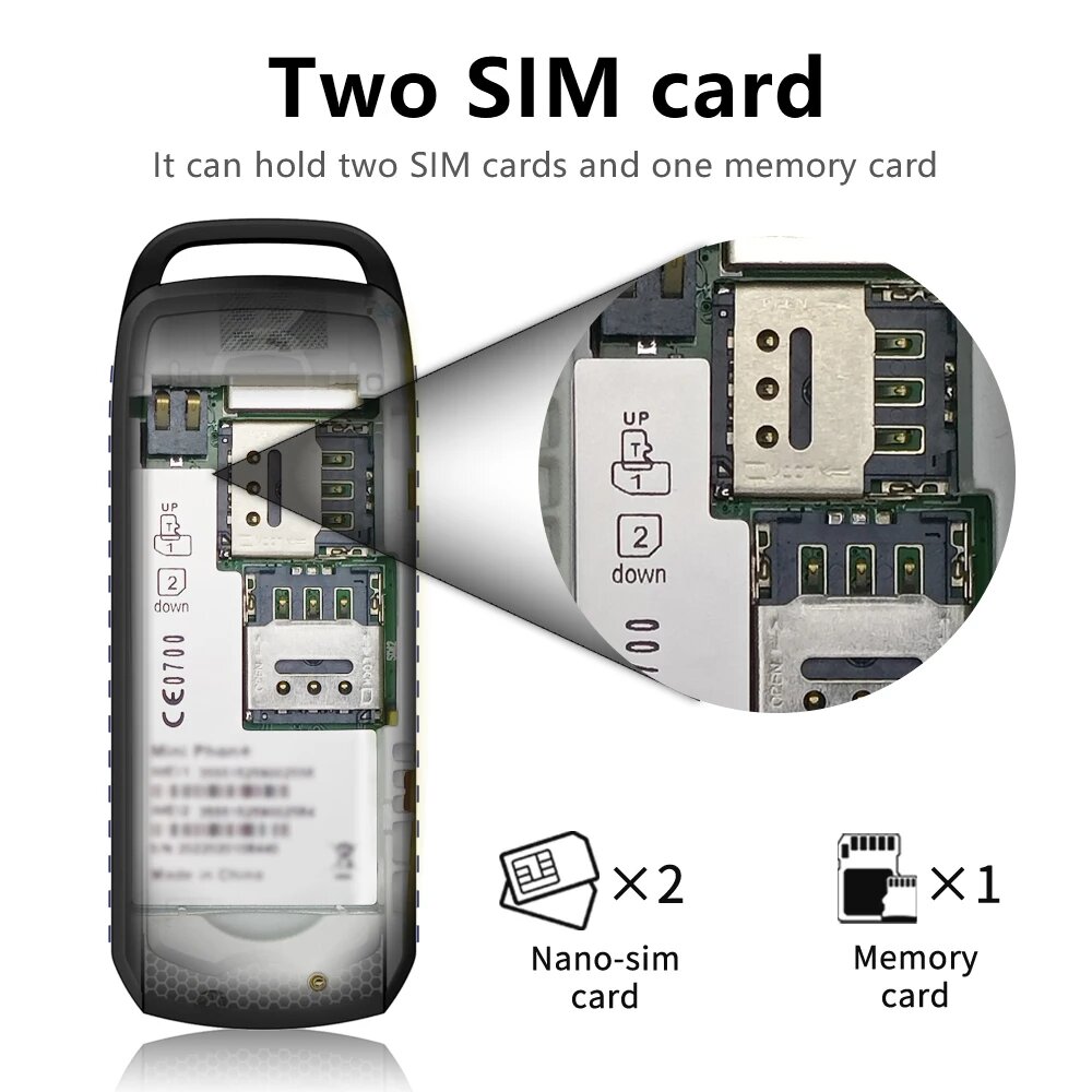 Прочный телефон SERVO B25 Mini, зеленый, 2 SIM, Bluetooth — фото 1