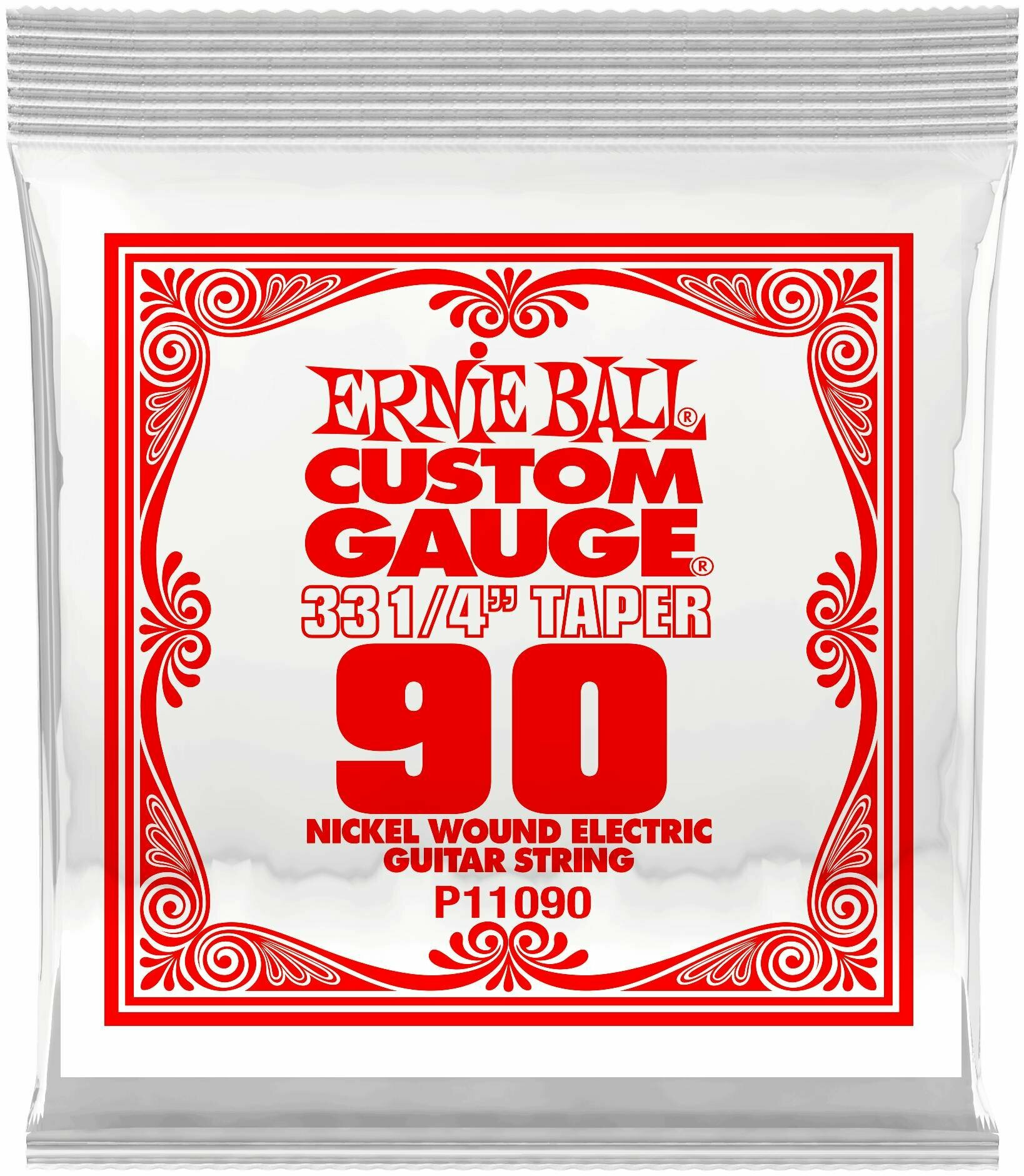 ERNIE BALL 11090 Nickel Wound .090 - Струна одиночная для электрогитары