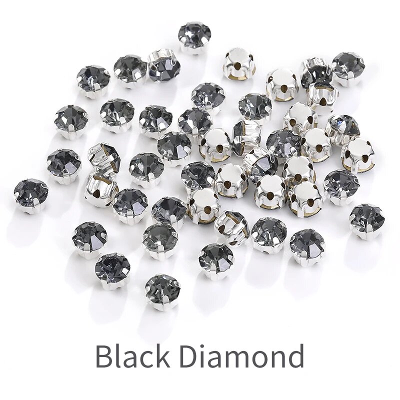 Стразы черные Black Diamond 4 мм, 1440 шт
