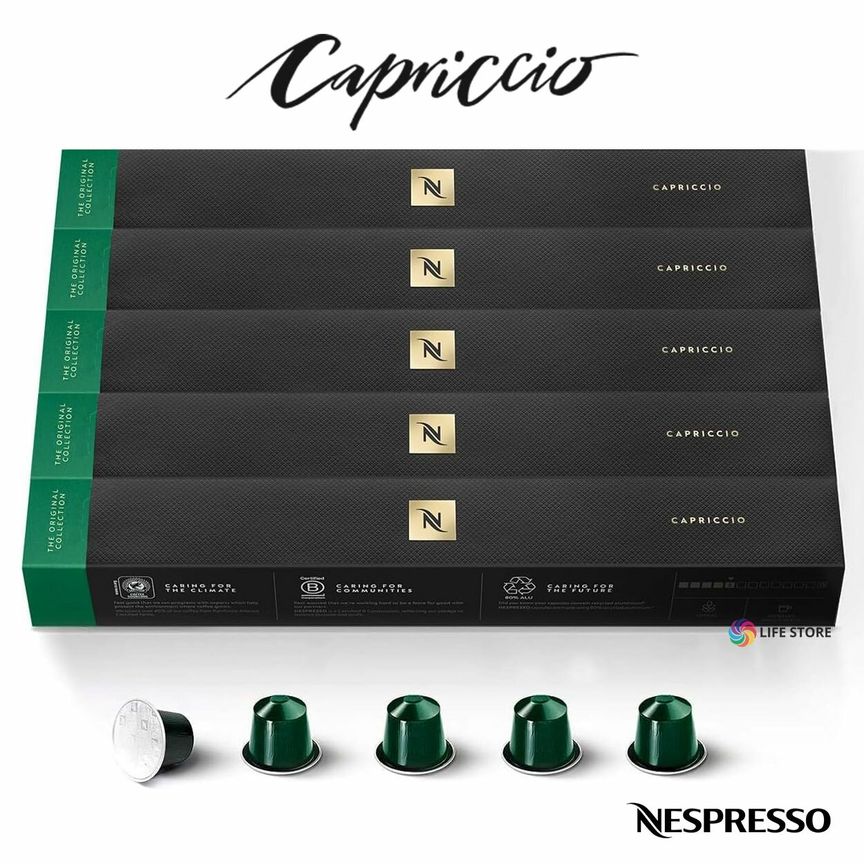 Кофе в капсулах Nespresso CAPRICCIO, 50 шт. (5 упаковок)