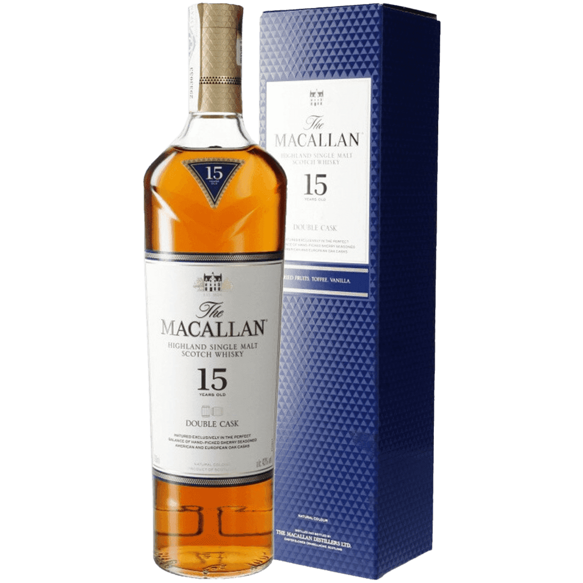 Виски Macallan Double Cask 15 лет 0,7 л в подарочной упаковке