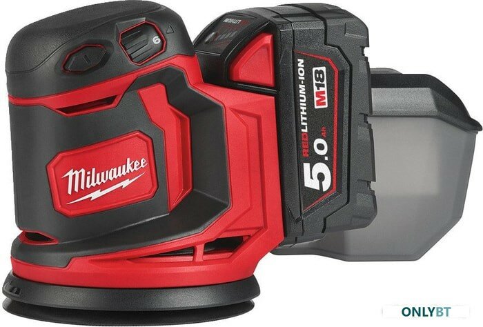 Шлифмашина Milwaukee M18 BOS125-502B 4933464229 (с 2-мя АКБ, сумка)