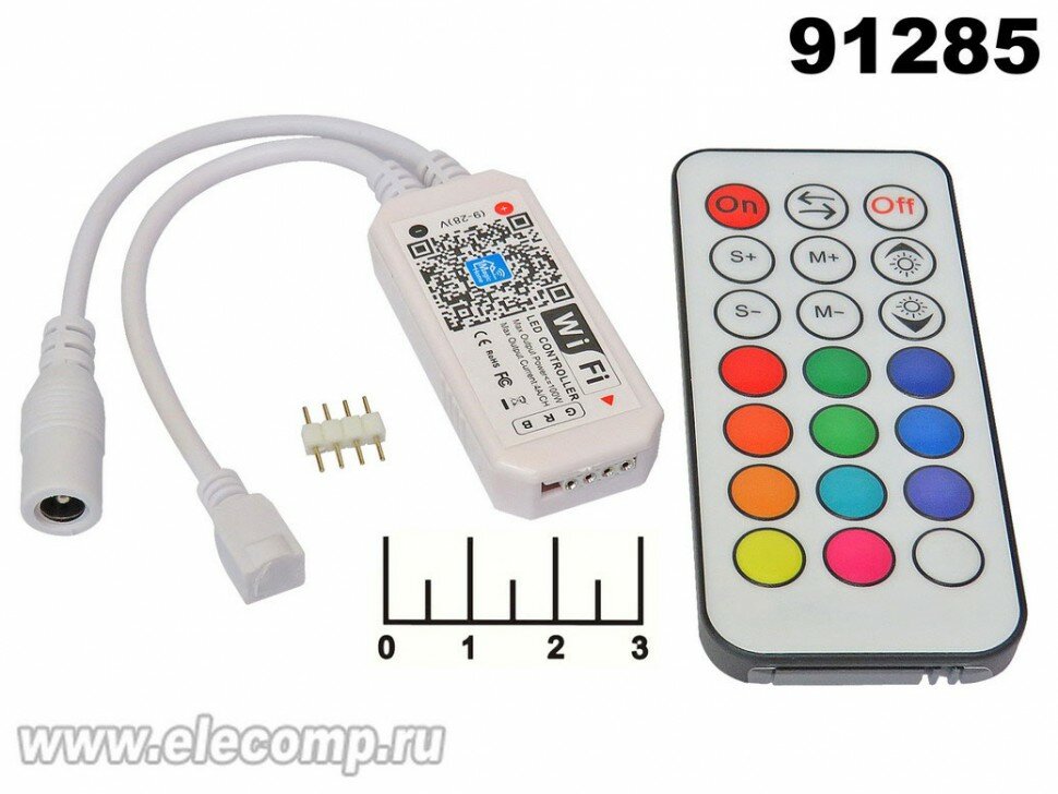 Контроллер для светодиодной ленты RGB + ПДУ 9-28V/3*4A + Wi-Fi (iOS, Android) (OG-LDL28)