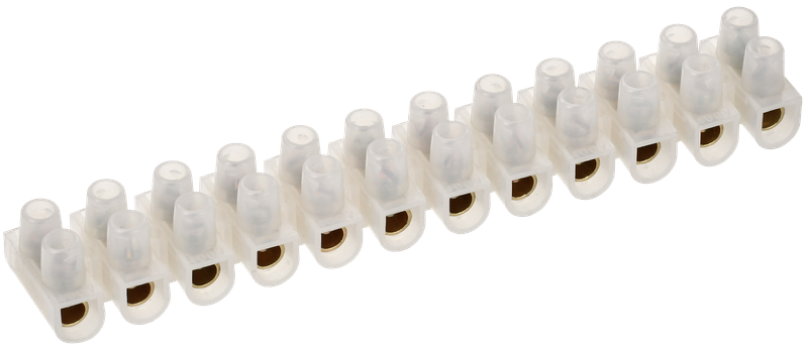 Клеммная колодка IEK / ИЭК ЗВИ-60 винтовая, в корпусе из полэтилена, белая, 12 пар, сечение 6-16мм2, 60А, 400В / электрика