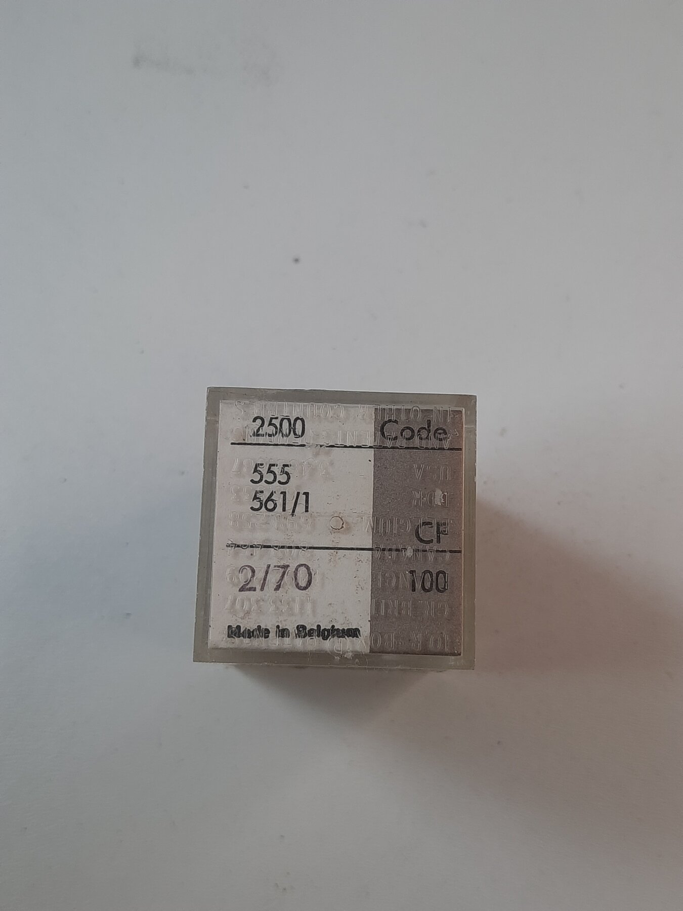 20шт Промышленных швейных игл Beka Superior 2500 заточка CF 555 561-1 №70-2